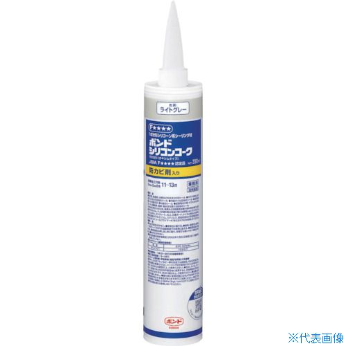 オレンジブック トラスコ中山　TRUSCOコニシ ボンドシリコンコーク 防かび剤入330ml ライトグレー#59087 〔品番:59087〕[ 注番:4922123]特長●防カビ剤入りのため、特に水まわりのシールに適しています。●日本シーリ...