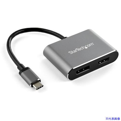 オレンジブック トラスコ中山　TRUSCOスターテック ディスプレイアダプター/USB-C - HDMI ＆ DP/4K60Hz/グレー 〔品番:CDP2DPHD〕[ 注番:4928225]特長●2-in-1タイプのディスプレイアダプターで...