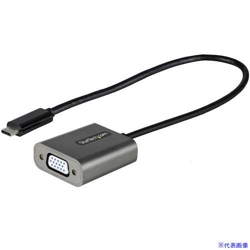 オレンジブック トラスコ中山　TRUSCOスターテック ディスプレイアダプター/USB-C - VGA/1920x1200/30cmケーブル/BK 〔品番:CDP2VGAEC〕[ 注番:4929804]特長●30cmの一体型ケーブルがついて...