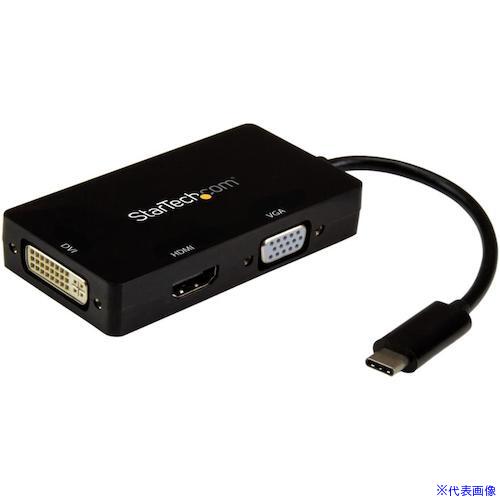 オレンジブック トラスコ中山　TRUSCOスターテック ディスプレイアダプター/USB-C - HDMI， VGA， DVI/15cmケーブル/BK 〔品番:CDPVGDVHDBP〕[ 注番:4929821]特長●VGA、DVI、HDMI対...