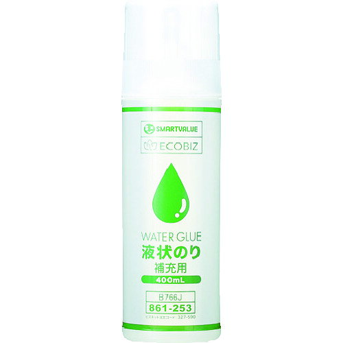 オレンジブック トラスコ中山　TRUSCOJTX 861253)液状のり補充用 400ml 〔品番:B766J〕[ 注番:4953223]特長仕様●直径(mm)：62●長さ(mm)：210●容量(ml)：400●高さ(mm)：210仕様2●...