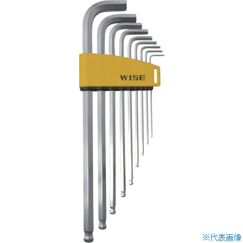オレンジブック トラスコ中山　TRUSCOWISE 硬質ボールポイント六角棒レンチ ロング 9本組 〔品番:WLB330N9S〕[ 注番:4955393]特長● ボールポイントで本締めが可能。●カドがナメにくく、高いトルクに対応しています。...