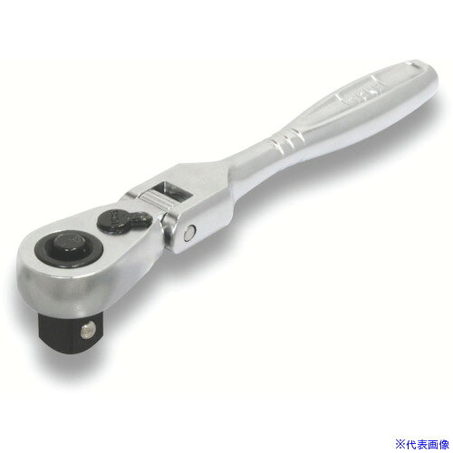 オレンジブック トラスコ中山　TRUSCOTONE コンパクト首振ラチェットハンドル 歯数72枚 差込角9.5mm 全長122mm 〔品番:RH3FCH〕[ 注番:4958357]特長●コンパクトなヘッドの首振りタイプで、手の届きにくい狭い...