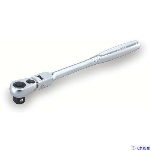 オレンジブック トラスコ中山　TRUSCOTONE コンパクト首振ラチェットハンドル 歯数72枚 差込角12.7mm 全長227mm 〔品番:RH4FCH〕[ 注番:4958381]特長●幅26.5mmのコンパクトなヘッドの首振りタイプで、...