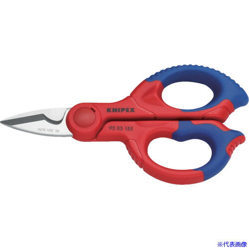 オレンジブック トラスコ中山　TRUSCOKNIPEX ケーブルはさみ 155mm 〔品番:9505155SB〕[ 注番:4972589]特長●精度の高い刃で、切断片が刃に付着することなく、きれいな切断面で連続作業が可能です。●ケーブル切断...