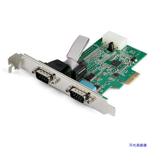 オレンジブック トラスコ中山　TRUSCOスターテック シリアル増設カード/PCIe - 2x RS232C/16950 UART/921Kbps 〔品番:PEX2S953〕[ 注番:4973918]特長●ASIX AX99100ベース16...