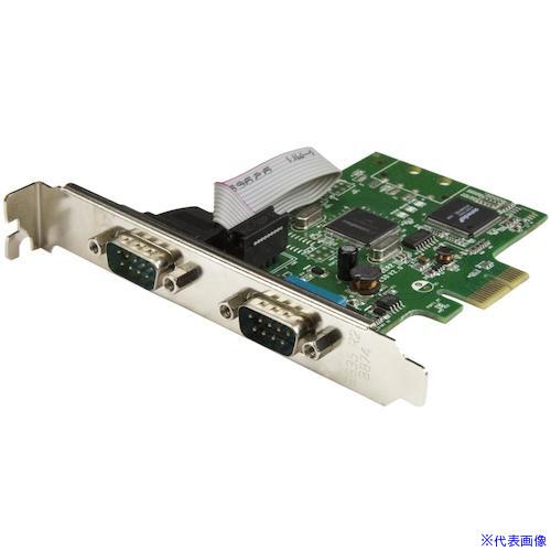 オレンジブック トラスコ中山　TRUSCOスターテック シリアル増設カード/PCIe - 2x RS232C/16C1050 UART/460Kbps 〔品番:PEX2S1050〕[ 注番:4975396]特長●高性能RS232ポート（DB...