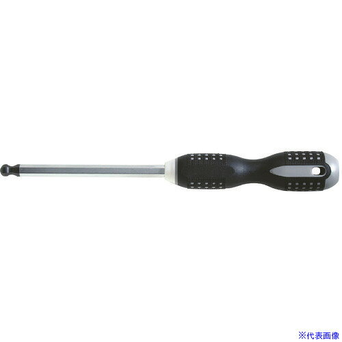 オレンジブック トラスコ中山　TRUSCOBAHCO 六角棒ドライバー ドライバーボールポイント 対辺寸法10.0mm 〔品番:BE8710〕[ 注番:4981031]特長●人間工学に基づいた手にやさしいエラストマー付エルゴハンドルです。●...