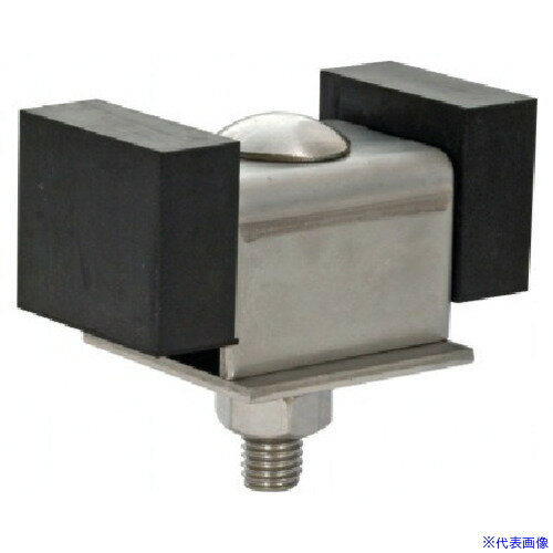 オレンジブック トラスコ中山　TRUSCODAIKEN 3号 ゴム付き戸当り ステンレス 〔品番:3SCSQ〕[ 注番:4983149]特長●車輪をゴムで受ける事で車輪の傷を防止します。用途●ハンガーレールの内溝にネジで止め、扉の位置決めや...