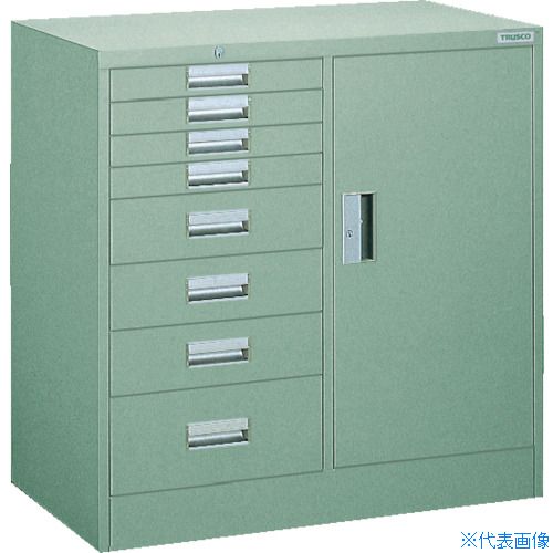 オレンジブック トラスコ中山　TRUSCOTRUSCO WVR型キャビネット コンビ 880X500XH880 引出8段 〔品番:WVRCB8〕[ 注番:5008514]特長●引き出しサイズが2種類あり工具や部品の管理に最適です。●オールロ...