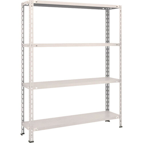 オレンジブック トラスコ中山　TRUSCOTRUSCO スチールラック 軽量棚 中棚ボルトレス型1200X300X1500 4段 ネオグレー 〔品番:L54V14〕[ 注番:5025389]特長●組み立て簡単、今までボルト組みをしていた手間...