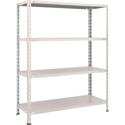 オレンジブック トラスコ中山　TRUSCOTRUSCO スチールラック 軽量棚 中棚ボルトレス型1200X450X1500 4段 ネオグレー 〔品番:L54X14〕[ 注番:5025401]特長●組み立て簡単、今までボルト組みをしていた手間...