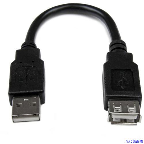 オレンジブック トラスコ中山　TRUSCOStarTech USBケーブル/A−A/15cm/USB 2.0/480Mbps/延長用/オス・メス/BK 〔品番:USBEXTAA6IN〕[ 注番:5026308]特長●USBポートを使いやすく...
