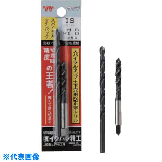 オレンジブック トラスコ中山　TRUSCOISF パック入 スパイラルタップ ツインパックセット M6X1.0 〔品番:PSPTTWM6X1.0〕[ 注番:5074762]特長●この1パックでねじ切りOKで、タップと下穴用ドリルがセットにな...