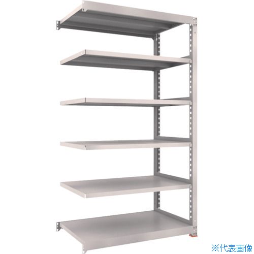 オレンジブック トラスコ中山　TRUSCOTRUSCO スチールラック M3型中量棚 1200×721×H2100 6段 連結 ネオグレー 〔品番:M37476B〕[ 注番:5090270]特長●ボルトを1本も使用していないボルトレス構造で...
