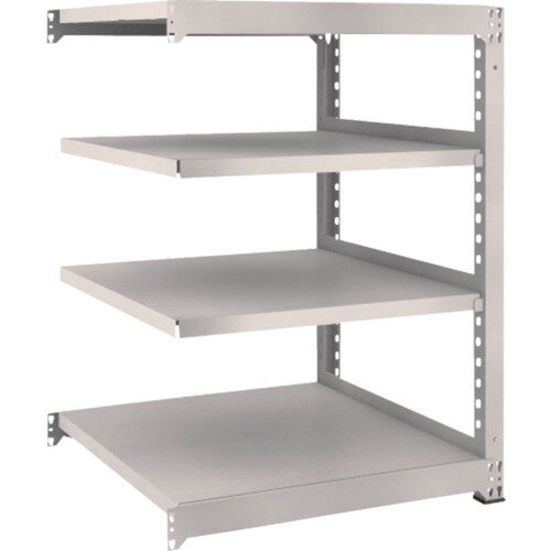 オレンジブック トラスコ中山　TRUSCOTRUSCO スチールラック M5型中量棚 900×921×H1200 4段 連結 ネオグレー 〔品番:M54394B〕[ 注番:5091781]特長●ボルトを1本も使用していないボルトレス構造で、...