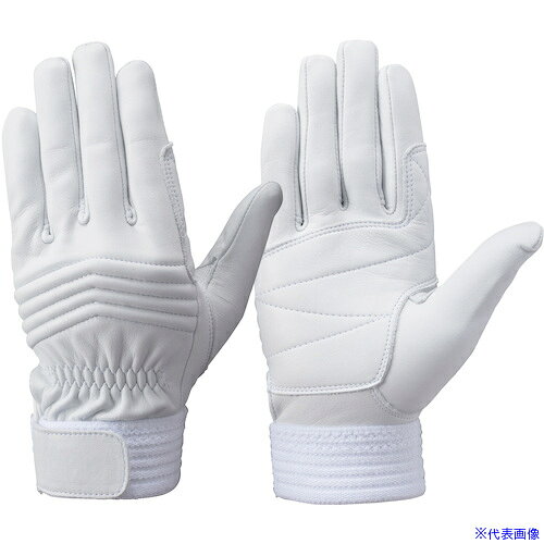 オレンジブック トラスコ中山　TRUSCOトンボレックス 牛革製手袋 ホワイト 〔品番:C33WM〕[ 注番:5092245]特長●甲のシャーリングパッドが握りを楽にし、なじみの早い牛革手袋です。仕様●色：ホワイト●サイズ：M●全長(cm)...