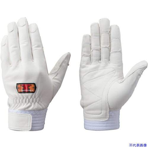 オレンジブック トラスコ中山　TRUSCOトンボレックス 牛革製手袋 ホワイト 〔品番:CS701WL〕[ 注番:5092284]特長●革手にローカルガードを採用した最強の補強です。仕様●色：ホワイト●サイズ：L●全長(cm)：22.5●手...