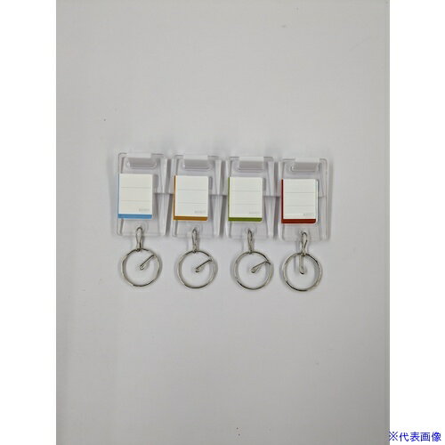 オレンジブック トラスコ中山　TRUSCOMARKEY マーキータグ 4pcs. 〔品番:MT4〕[ 注番:5094327]特長●取付け方法が3つある万能鍵管理ツール。●マグネットとビスとテープで取付可能。仕様●縦(mm)：80●横(mm)...