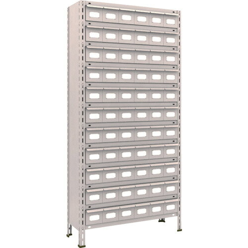 オレンジブック トラスコ中山　TRUSCOTRUSCO スチールラック 軽量棚 875X300X1800 スチール引出 小X66 ネオグレー 〔品番:63V812A11〕[ 注番:5103401]特長●小物・部品の管理に最適です。●引き出し...