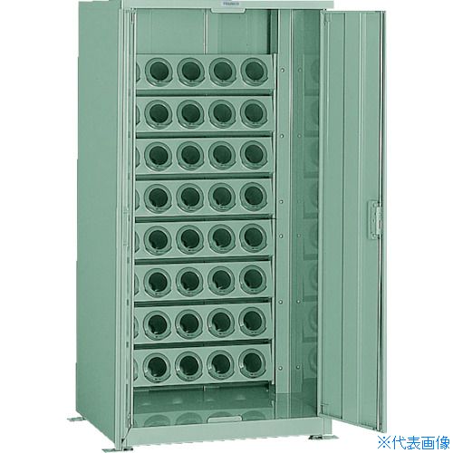 オレンジブック トラスコ中山　TRUSCOTRUSCO ツーリング保管庫 ホルダ40個 スチール戸 ロック付 BT50 〔品番:VTL1500D〕[ 注番:5104335]特長●ホルダにセーフティーロックを付け、ツーリングがホルダーから抜け...