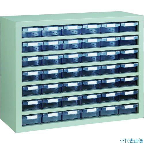 オレンジブック トラスコ中山　TRUSCOTRUSCO 引き出しユニット 795X307XH605 A1X42 〔品番:VA67B〕[ 注番:5117682]特長●横型タイプの部品管理ケースです。●奥行が307mmなので、作業台に置いて使用...