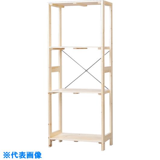 オレンジブック トラスコ中山　TRUSCOIRIS 540226 ウッディラック WOR−5315 クリア 〔品番:WOR5315CL〕[ 注番:5121591]特長●ナチュラルテイストな木製ラックです。●床に傷がつくのを防ぐフェルトが4枚...