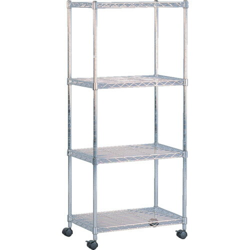 オレンジブック トラスコ中山　TRUSCOIRIS 104989 メタルシェルフ SEM-5512 〔品番:SEM5512〕[ 注番:5139074]特長●クロームメッキ仕上げのラックです。●クギやネジを使わずに簡単に組み立てることができま...