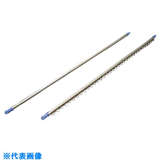 オレンジブック トラスコ中山　TRUSCOIRIS 528014 ステンレスものほし竿(ハンガー掛付) SU−300H(3m) ブルー 〔品番:SU300H〕[ 注番:5140030]特長●丈夫で清潔、サビにくいステンレス被覆鋼管を使用した...
