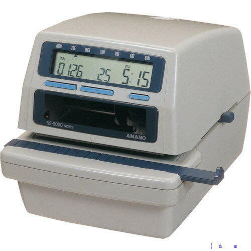 オレンジブック トラスコ中山　TRUSCOアマノ 電子タイムスタンプ 〔品番:NS5100〕[ 注番:5147816]特長●伝票等の任意の用紙に年・月・日・時・分・ナンバーリングの組合せで91種類の印字が可能です。●ドットプリンターで鮮明な...