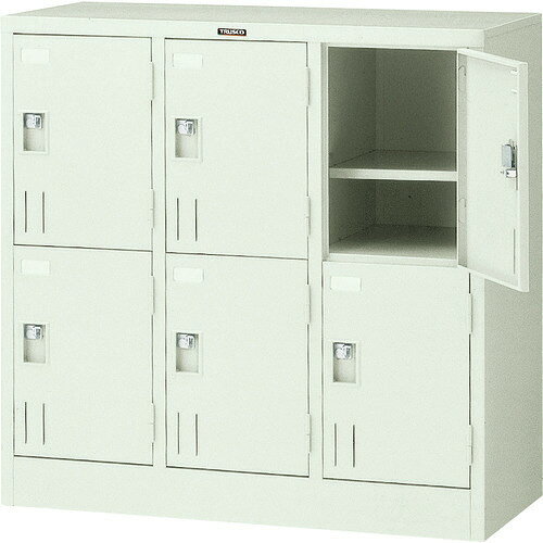 オレンジブック トラスコ中山　TRUSCOTRUSCO 多人数ロッカー6人用 900X415XH880 南京錠式 〔品番:SHG6B〕[ 注番:5208891]特長●多人数の荷物の管理が簡単にできます。●人数・使用目的に合わせて選べるロッカ...