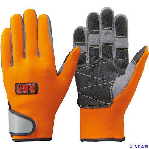 オレンジブック トラスコ中山　TRUSCOトンボレックス 水難救助用手袋 オレンジ×グレー 〔品番:N903RLL〕[ 注番:5217804]特長●手の平、指先を滑り難い人工皮革（NX-3000）で補強した水難救助用手袋です。仕様●色：オレ...