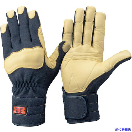 オレンジブック トラスコ中山　TRUSCOトンボレックス パラ系アラミド繊維製手袋 ネービー 〔品番:K144NVS〕[ 注番:5217866]特長●指先のロールガードがフィット感と安全性をアップさせております。仕様●色：ネービー●サイズ：...