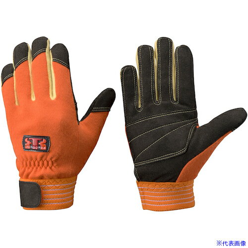 オレンジブック トラスコ中山　TRUSCOトンボレックス パラ系アラミド繊維製手袋 オレンジ 防寒・防水タイプ 〔品番:K701RLL〕[ 注番:5219462]特長●寒冷地向け防寒・防水のショートタイプ耐切創手袋です。●爪先補強や掌側中央...