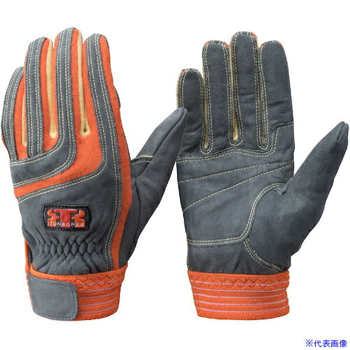 オレンジブック トラスコ中山　TRUSCOトンボレックス パラ系アラミド繊維&牛革ヌバック手袋 オレンジ 〔品番:K505RS〕[ 注番:5220992]特長●K-501の作業性・着用感はそのままで耐熱強度を持たすため全面補強に牛革を使用し...