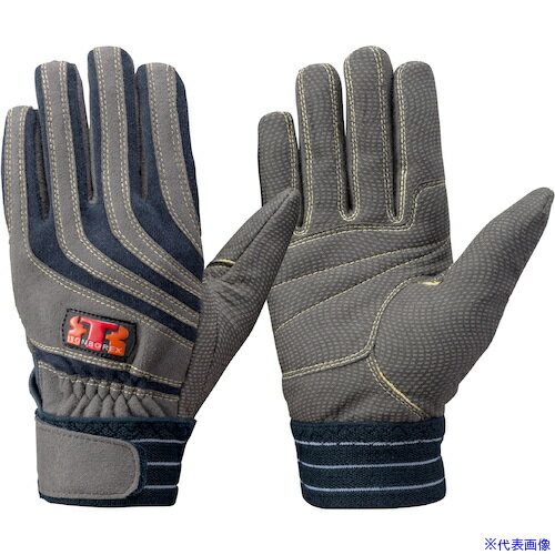 オレンジブック トラスコ中山　TRUSCOトンボレックス パラ系アラミド繊維&人工皮革製手袋 ネービー 〔品番:K506NVLL〕[ 注番:5221042]特長●リピート継続使用度の高いK-501シリーズを更に安全性を高める指側面まで全面補...