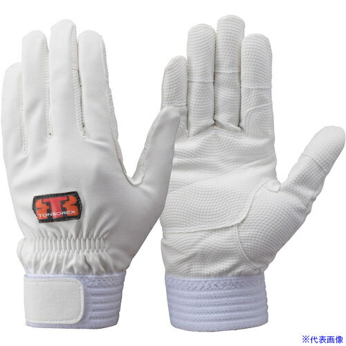 オレンジブック トラスコ中山　TRUSCOトンボレックス 合成皮革手袋 ホワイト 〔品番:E831WLL〕[ 注番:5222558]特長●甲側はストレッチ性に優れた合成皮革を使用し、掌側は摩耗に強いエンボスの合成皮革を使用し各部を補強して耐...