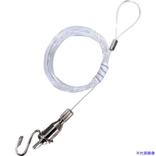 オレンジブック トラスコ中山　TRUSCO福井金属工芸 テグス自在 径1.17mm 1.5m F−0882 〔品番:F0882〕[ 注番:5227415]特長●フック形状の自在金具とテグスがセットになった吊下げ金具です。●テグスなので透明で...