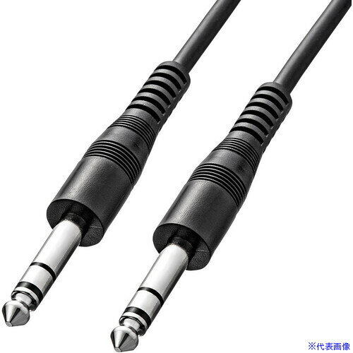 オレンジブック トラスコ中山　TRUSCOSANWA 6.3mmステレオ標準プラグケーブル(10m) 〔品番:MMSPKB110〕[ 注番:5251979]特長●6.3mmステレオ標準プラグに対応した両端オス-オス仕様のオーディオケーブルで...