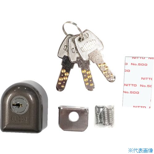 オレンジブック トラスコ中山　TRUSCOガード 外開き用補助錠 ぼー犯錠 面付タイプ NO.550M 〔品番:NO.550M〕[ 注番:5257903]特長●安心のディンプル錠、キー違い17万通りです。●L時金具とロック本体の固定部分はス...