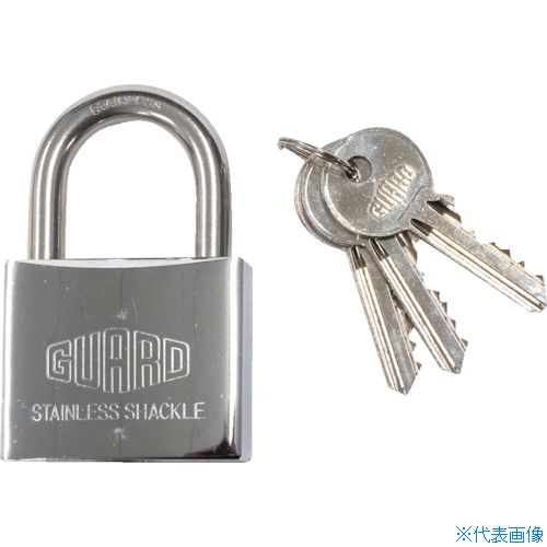 オレンジブック トラスコ中山　TRUSCOガード ステンレスシャックル南京錠 40mm NO.5000−40 〔品番:NO.500040〕[ 注番:5257912]特長●錆に強いステンレス製シャックルです。●本体、シリンダープラグの外観はク...