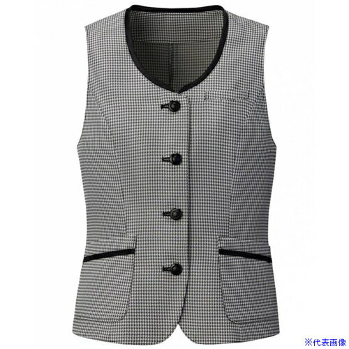 オレンジブック トラスコ中山　TRUSCOGROW ミニスターチェックベスト黒系05 〔品番:GVEL1904B505〕[ 注番:5277184]特長●手頃な価格ながら、着るだけできちんと決まる上質感が人気のシリーズのベスト。●黒テープのト...