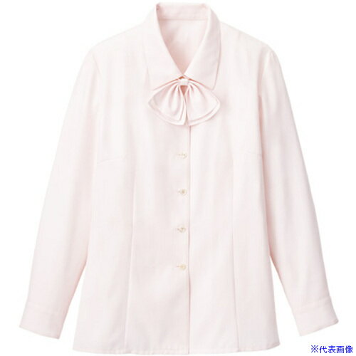 オレンジブック トラスコ中山　TRUSCOGROW ブラウス シャツ レディース 長袖 ピンク 21号 〔品番:GBLL1452D621〕[ 注番:5277211]特長●適度なハリがあり、綿混のさらっとした素材で仕立てたレディース長袖ブラウ...