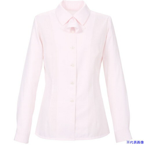オレンジブック トラスコ中山　TRUSCOGROW ブラウス シャツ レディース 長袖 ピンク 21号 〔品番:BL444D121〕[ 注番:5285012]特長●制服や事務服にふさわしい、上品さとおしゃれ感を演出するレディース長袖ブラウス...