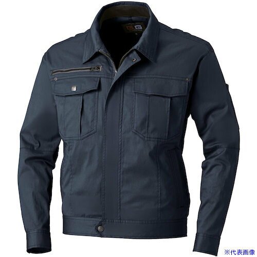 オレンジブック トラスコ中山　TRUSCOG.G. 163 長袖ブルゾン ネイビー 3L 〔品番:16313L〕[ 注番:5290814]特長●綿の肌触りとストレッチ性を融合した作業服です。●動きやすさと綿同等の耐火性を併せ持つ素材を使用し...