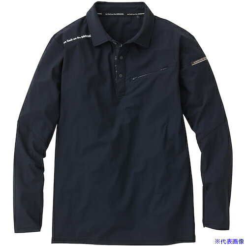 オレンジブック トラスコ中山　TRUSCOG.G. 0395−50 長袖ポロシャツ ブラック 3L 〔品番:03955043L〕[ 注番:5294267]特長●ハイストレッチと接触冷感で夏の作業にピッタリです。●前立てスナップボタンとワイド...