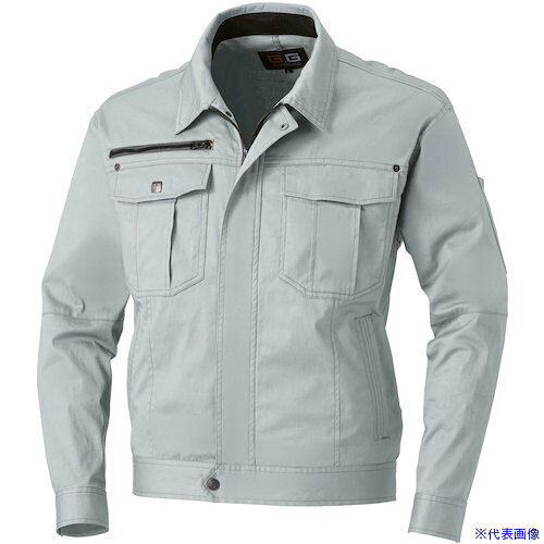 オレンジブック トラスコ中山　TRUSCOG.G. 163 長袖ブルゾン シルバーグレー 6L 〔品番:163226L〕[ 注番:5302003]特長●綿の肌触りとストレッチ性を融合した作業服です。●動きやすさと綿同等の耐火性を併せ持つ素材...