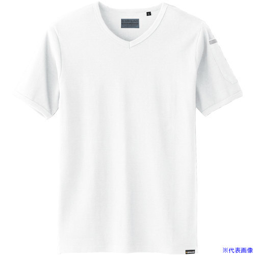 オレンジブック トラスコ中山　TRUSCOG.G. 50714 半袖VネックTシャツ ホワイト L 〔品番:507140L〕[ 注番:5303756]特長●肉厚なストレッチ素材を使用し、カジュアルテイストでスマートなシルエットです。●肌触り...