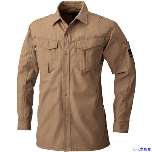 オレンジブック トラスコ中山　TRUSCOG.G. 5775 長袖シャツ ブラウン M 〔品番:577581M〕[ 注番:5306723]特長●肌触りが良く吸湿性のある綿100％ツイル（裏使い）素材●火を扱う現場にも対応した仕様●製品洗いに...
