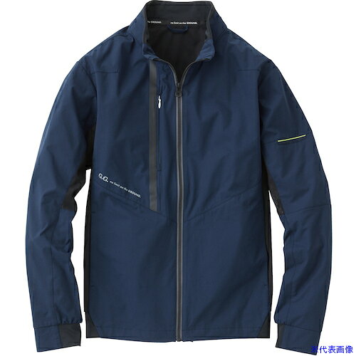 オレンジブック トラスコ中山　TRUSCOG.G. 7308−00 長袖ブルゾン ネイビー S 〔品番:7308001S〕[ 注番:5308458]特長●部分メッシュ生地の高通気性と部分冷感生地によるヒンヤリ感で春夏シーズンに最適な一着です...
